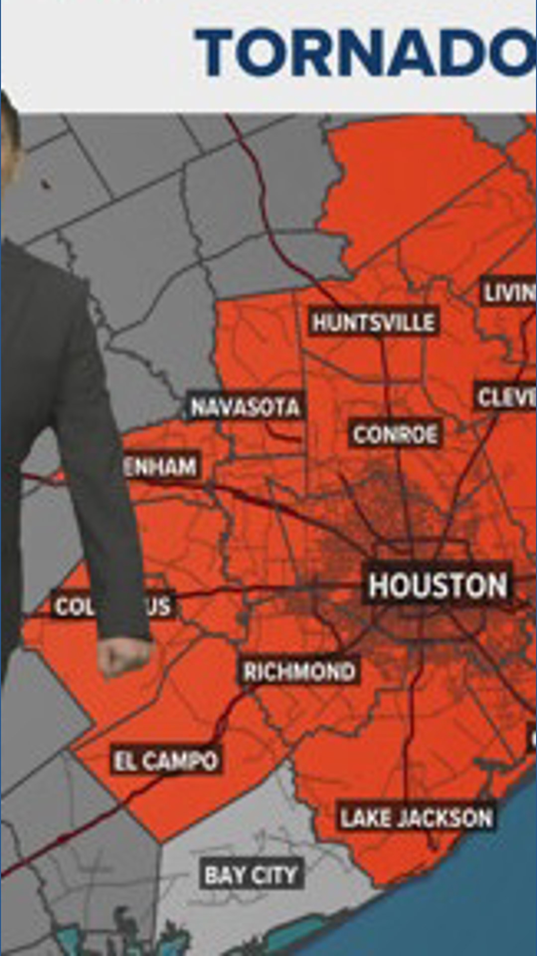 Weather Impact Alert: Tornado Watch issued for much of Houston area ...