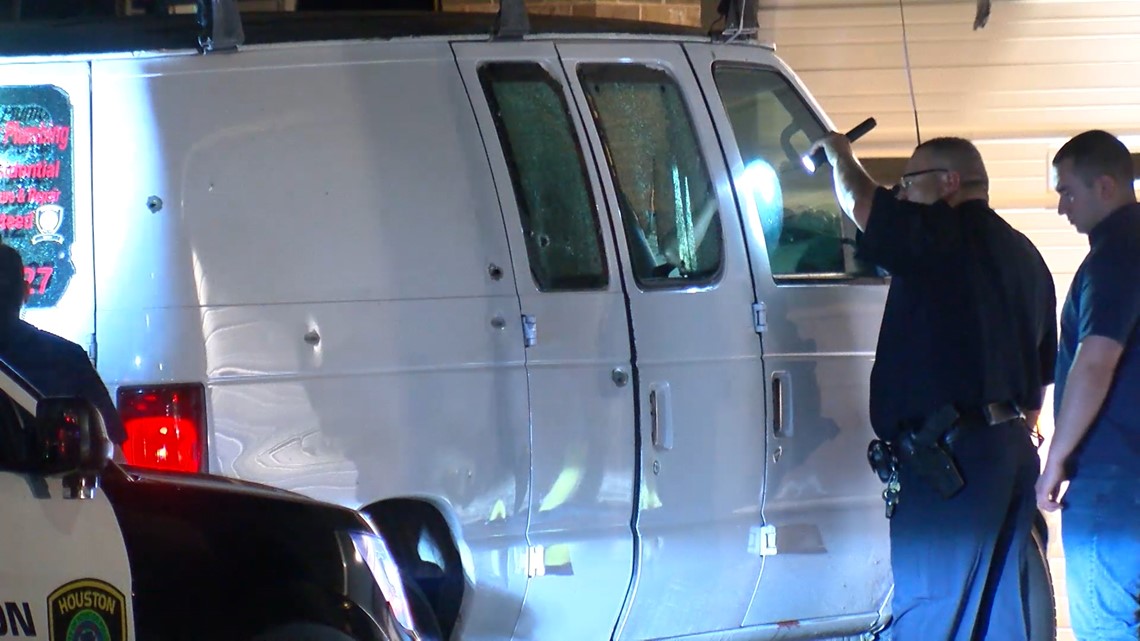 Man wounded when work van is shot up in road rage incident in north ...