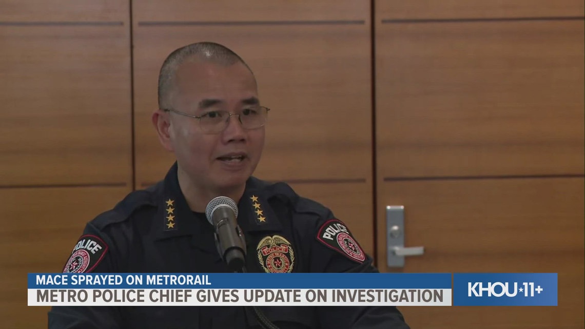 METRO police chief gives update after mace spray on METRORail sent 3 ...