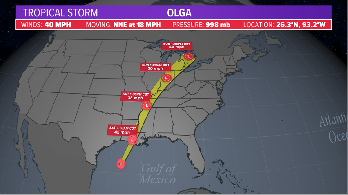 Tropical Storm Olga forms in the Gulf of Mexico | khou.com