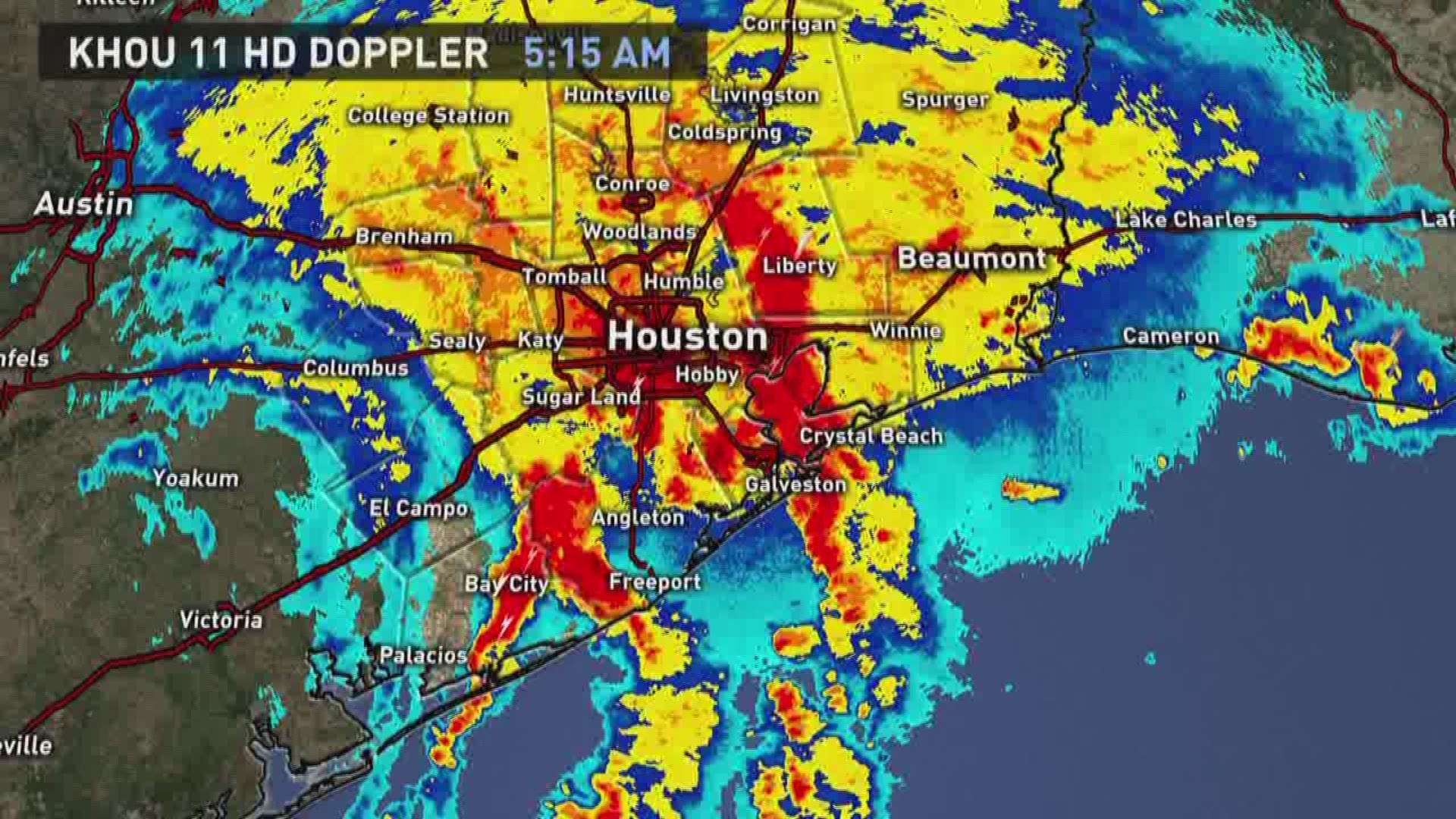 Photos shows widespread flooding in downtown Houston | khou.com