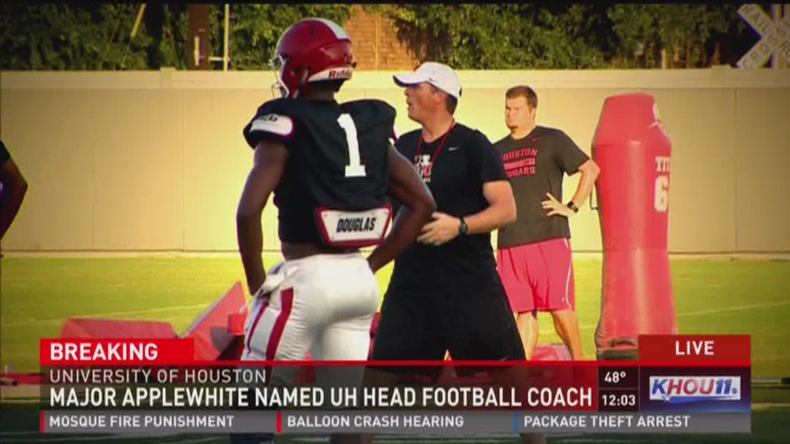 Major Applewhite named UH head football coach | khou.com