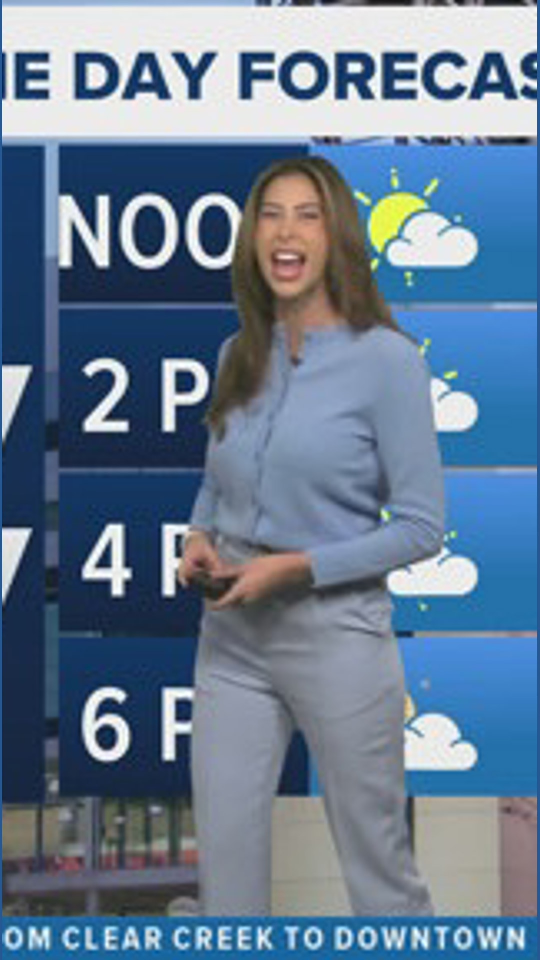 Toro gives the assist on Meteorologist Kim Castro's forecast | khou.com
