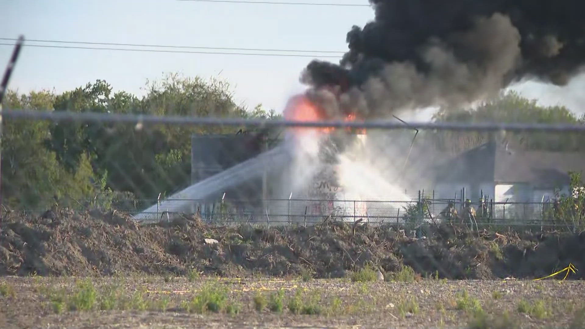 Tank fire burning in northwest Harris County | khou.com