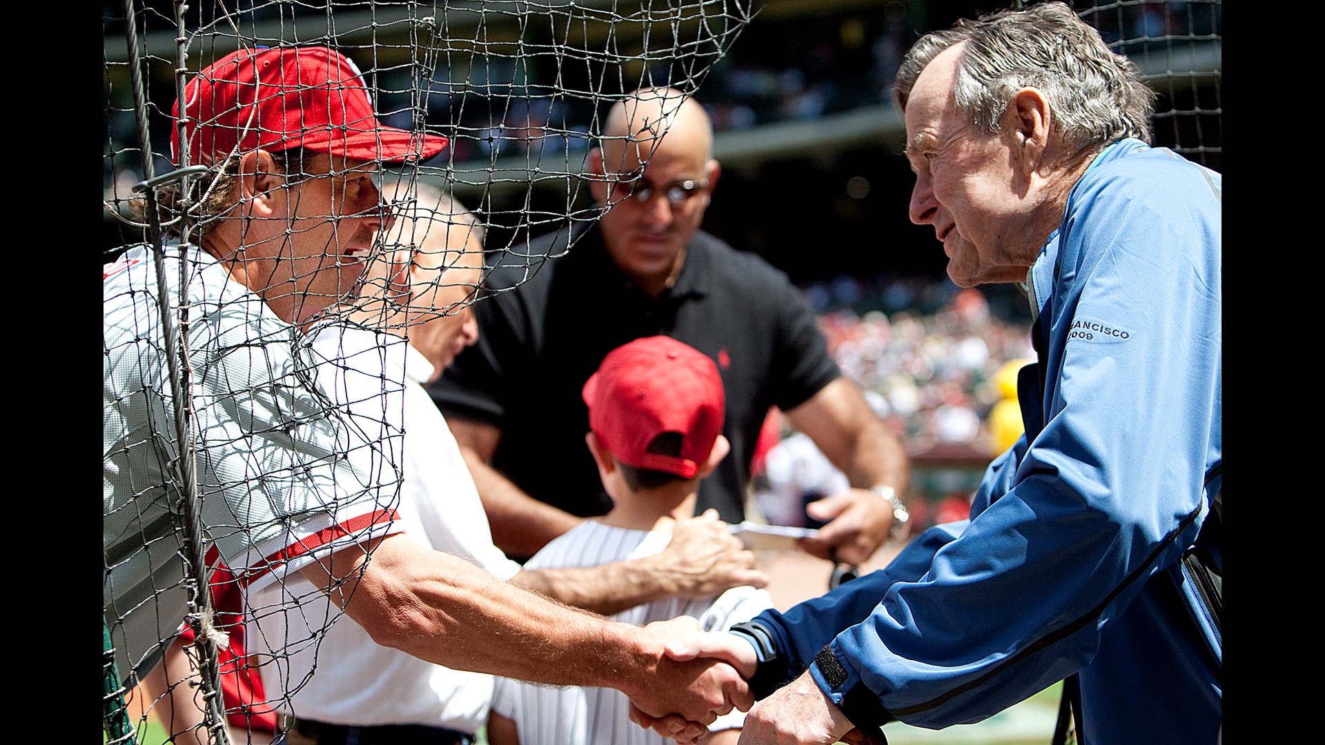 Photos: George H.W. Bush at baseball games | khou.com