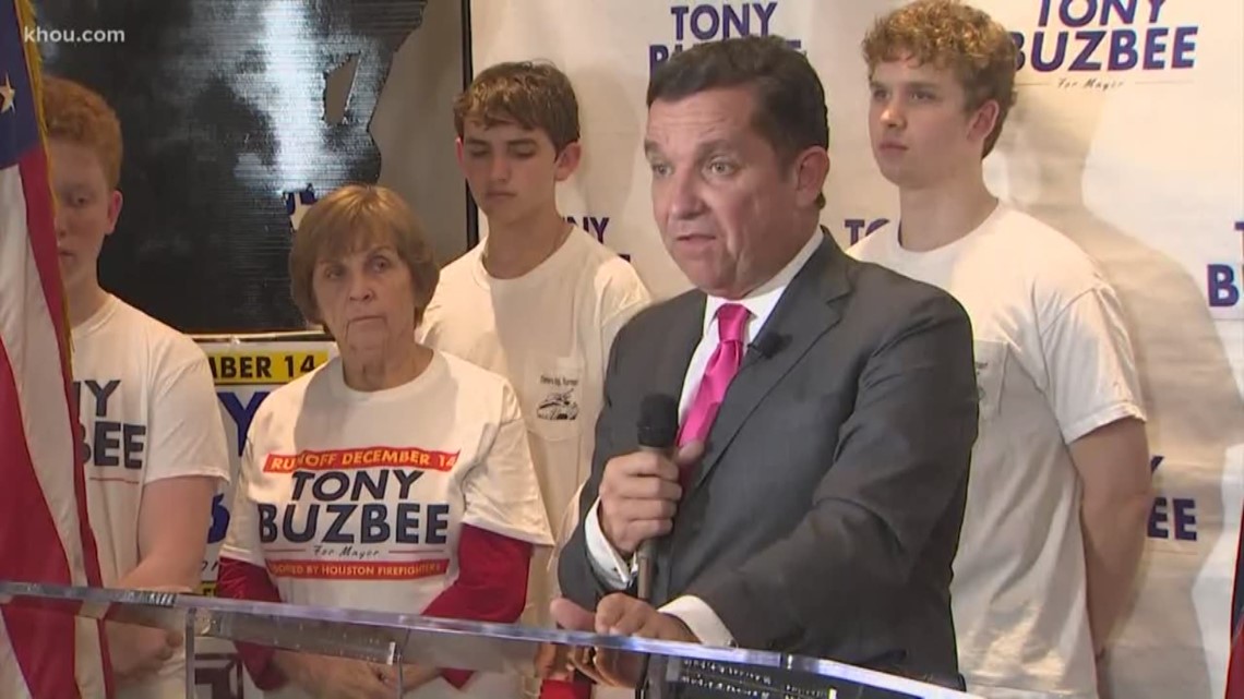 Houston mayoral candidate Tony Buzbee addresses supporters | khou.com