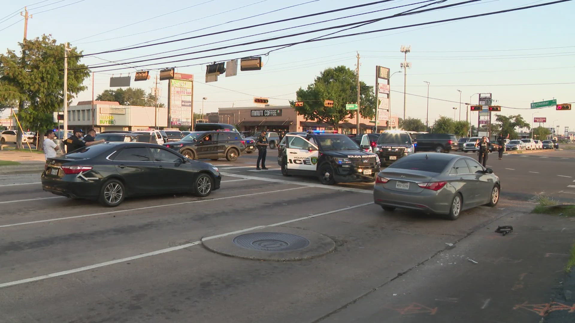 HPD patrol unit involved in two-vehicle crash on Fondred Road | khou.com