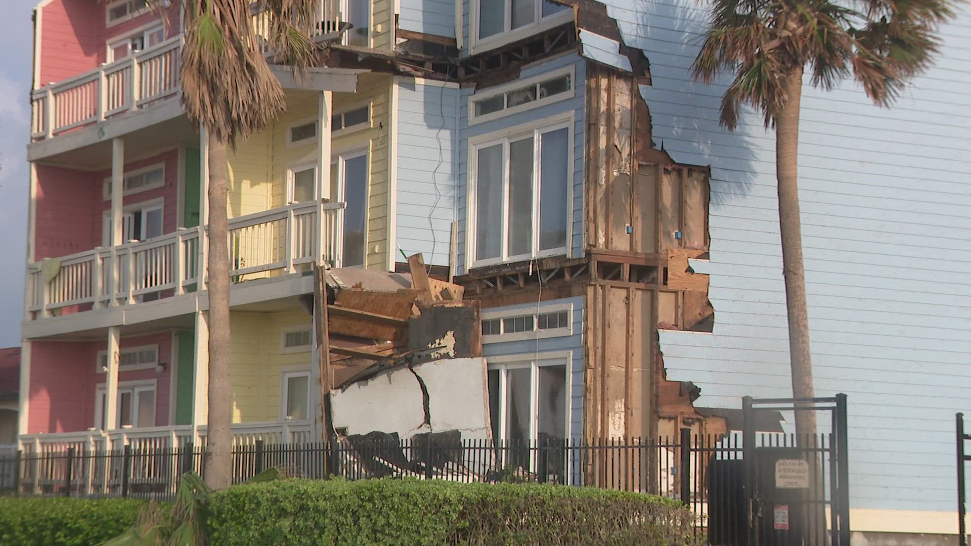Homes, apartments and businesses in Galveston sustained damage during ...