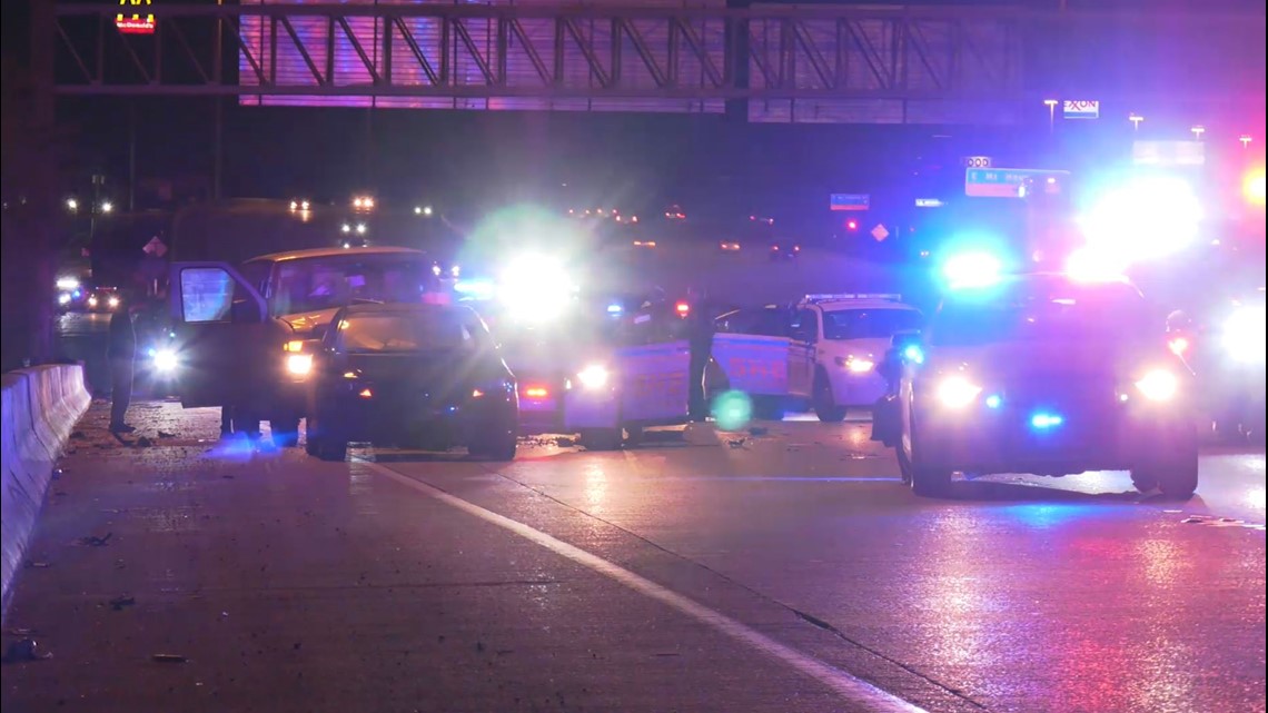 Suspected intoxicated driver crashes into HCSO patrol cars | khou.com