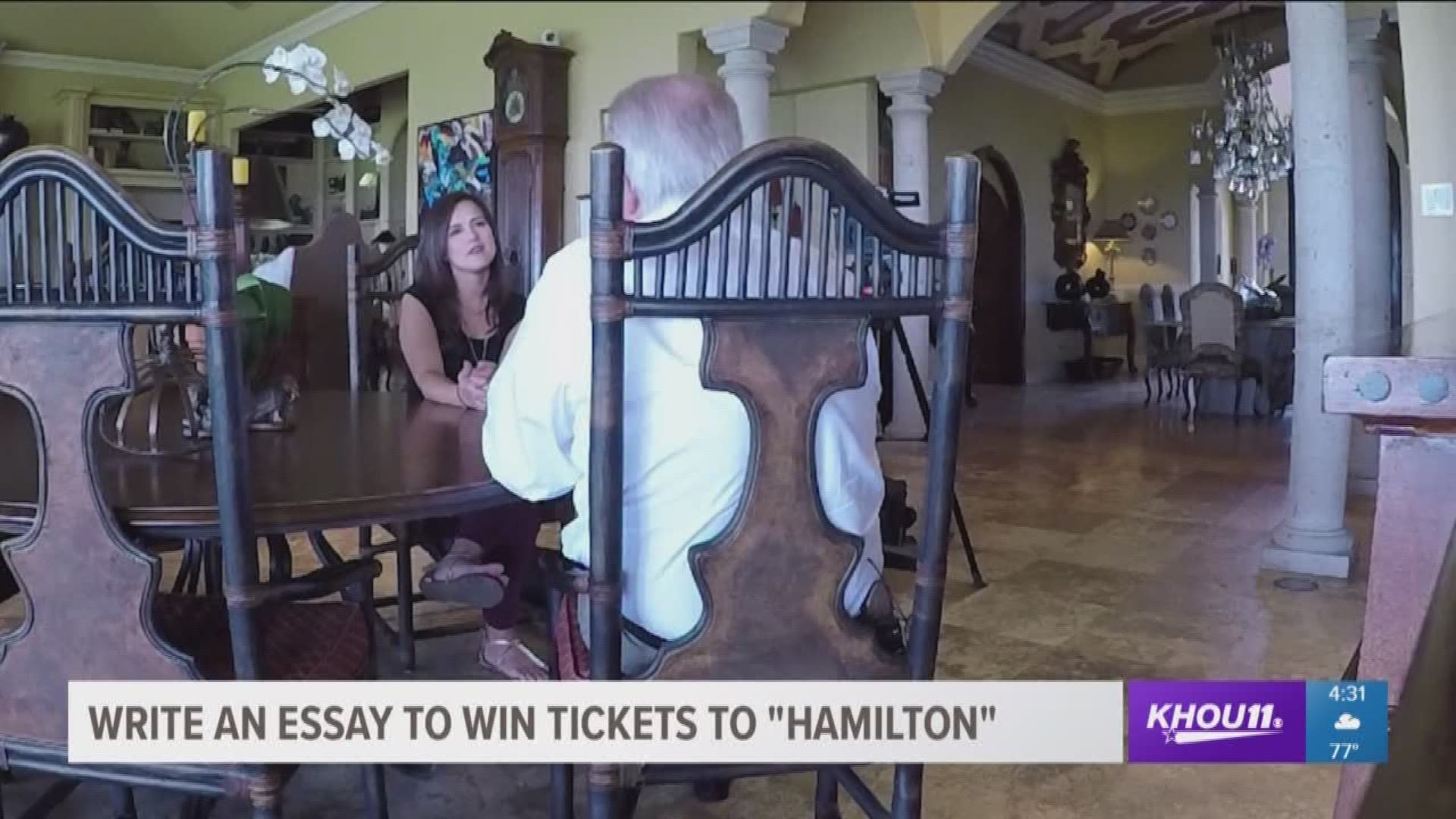 Anonymous donor creates 'Hamilton' essay contest | khou.com