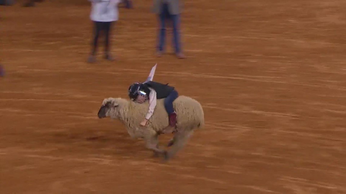 Mutton bustin' winners at RodeoHouston on Thursday, March 2, 2023 ...