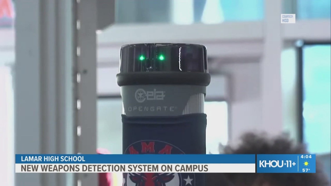 Weapon detection systems installed at some HISD schools | khou.com