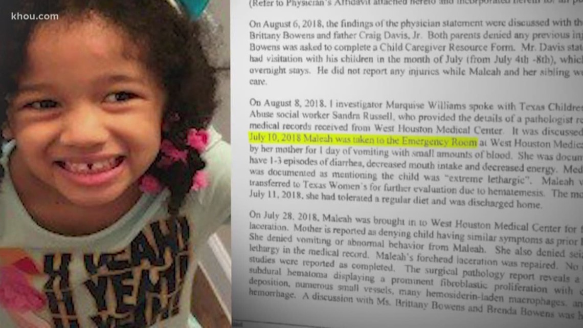 Why did Maleah Davis have brain surgery a few months before she ...