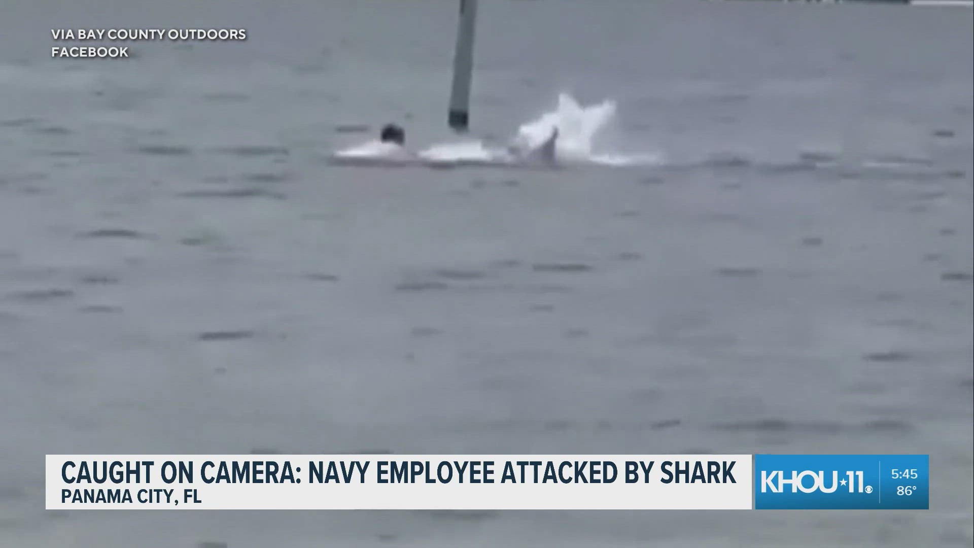 Florida man in critical condition after shark attack on camera | khou.com