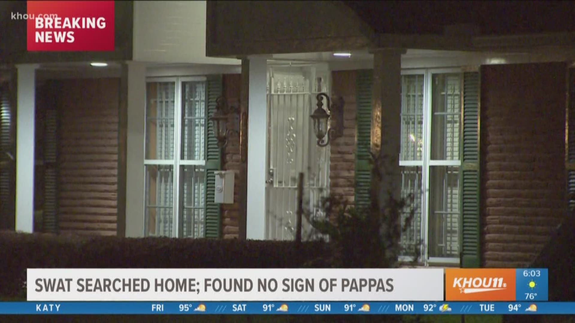 All clear given after SWAT enters Westbury home of Joseph Pappas | khou.com