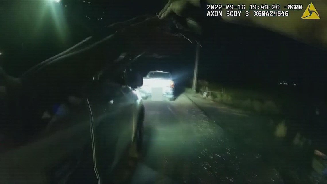 Dashcam video: Train slams into police car with suspect handcuffed in ...