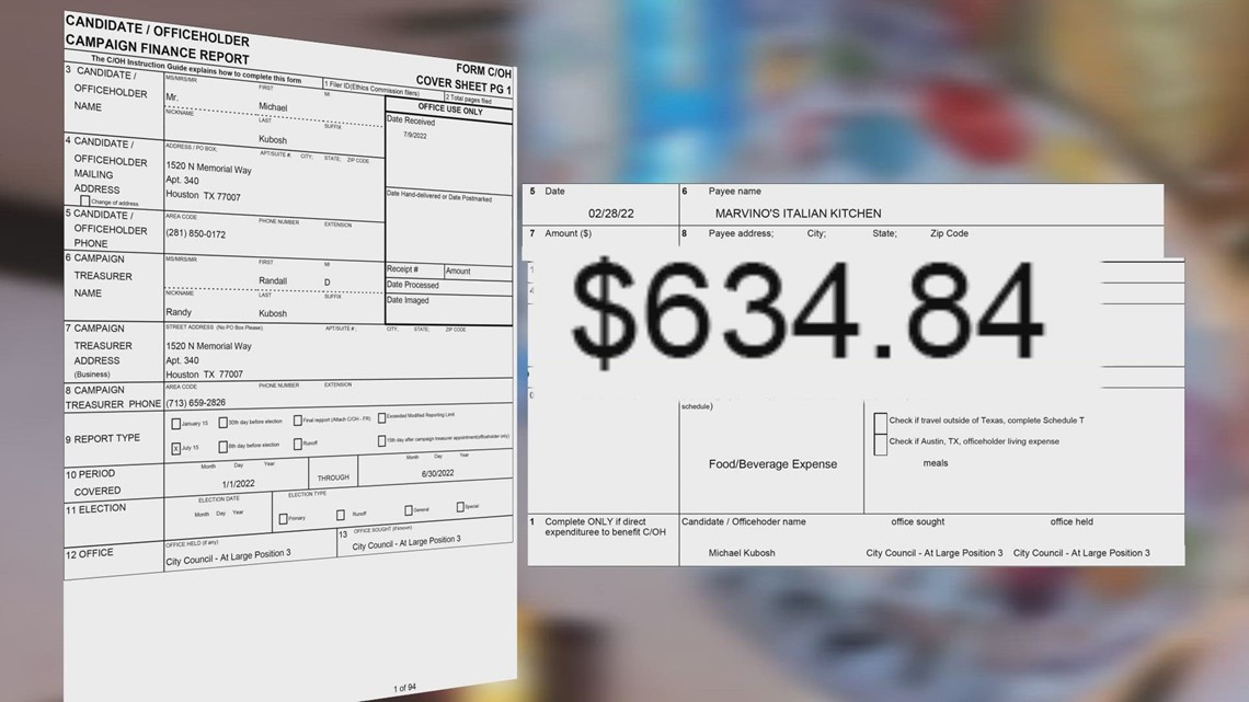 Records show how Michael Kubosh spends campaign money | khou.com