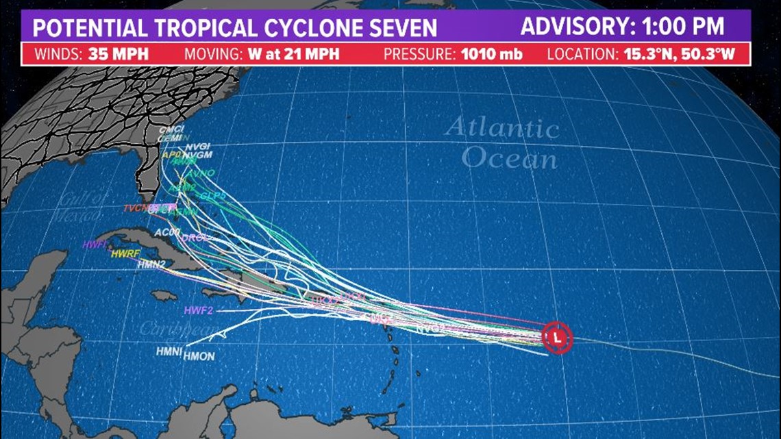 Tropical update: Potential Tropical Cyclone 7 could become Grace | khou.com