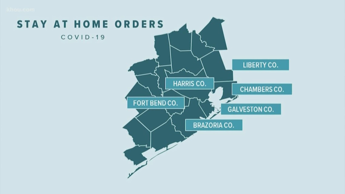 These Houston-area counties have stay at home orders | khou.com