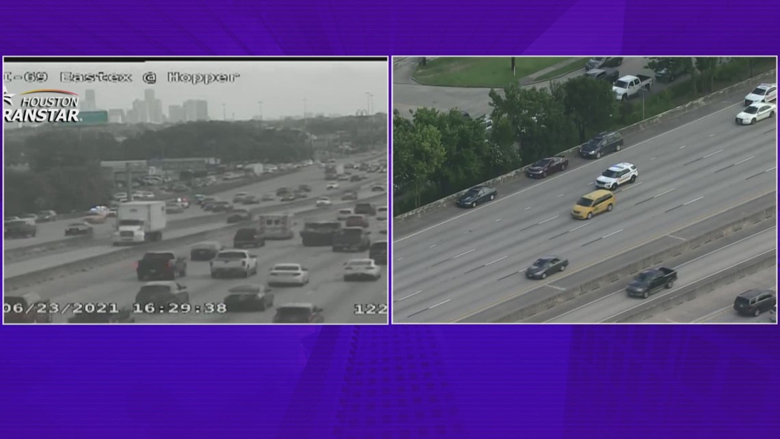 Eastex Freeway northbound closed near Little York after possible road ...