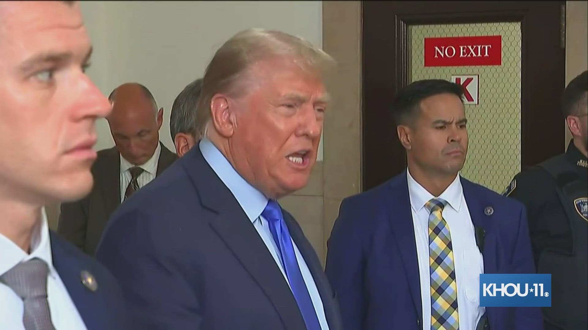 Its A Disgrace Former President Donald Trump Speaks As He Leaves