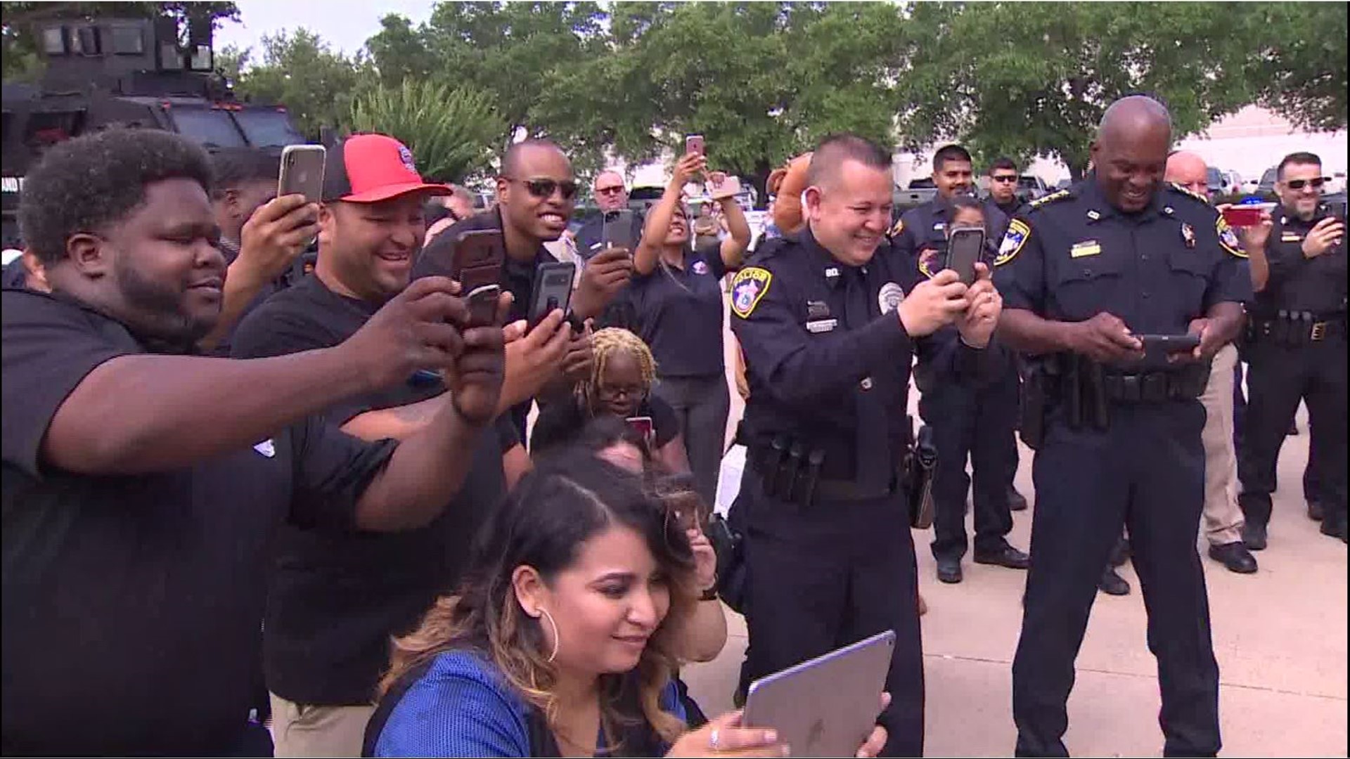 Officer Abigail presented with gifts and surprises from Freeport police ...