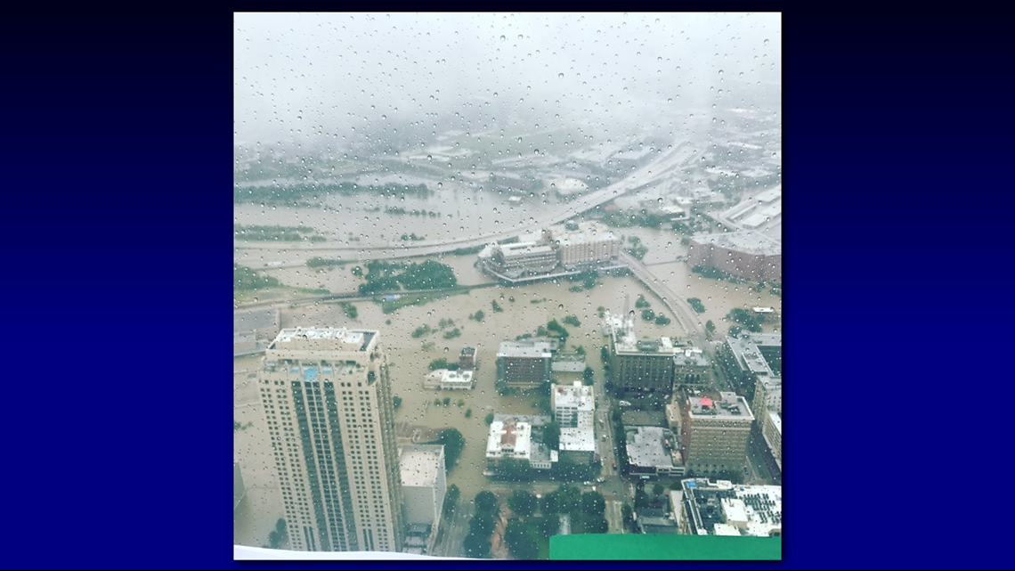 Photos shows widespread flooding in downtown Houston | khou.com