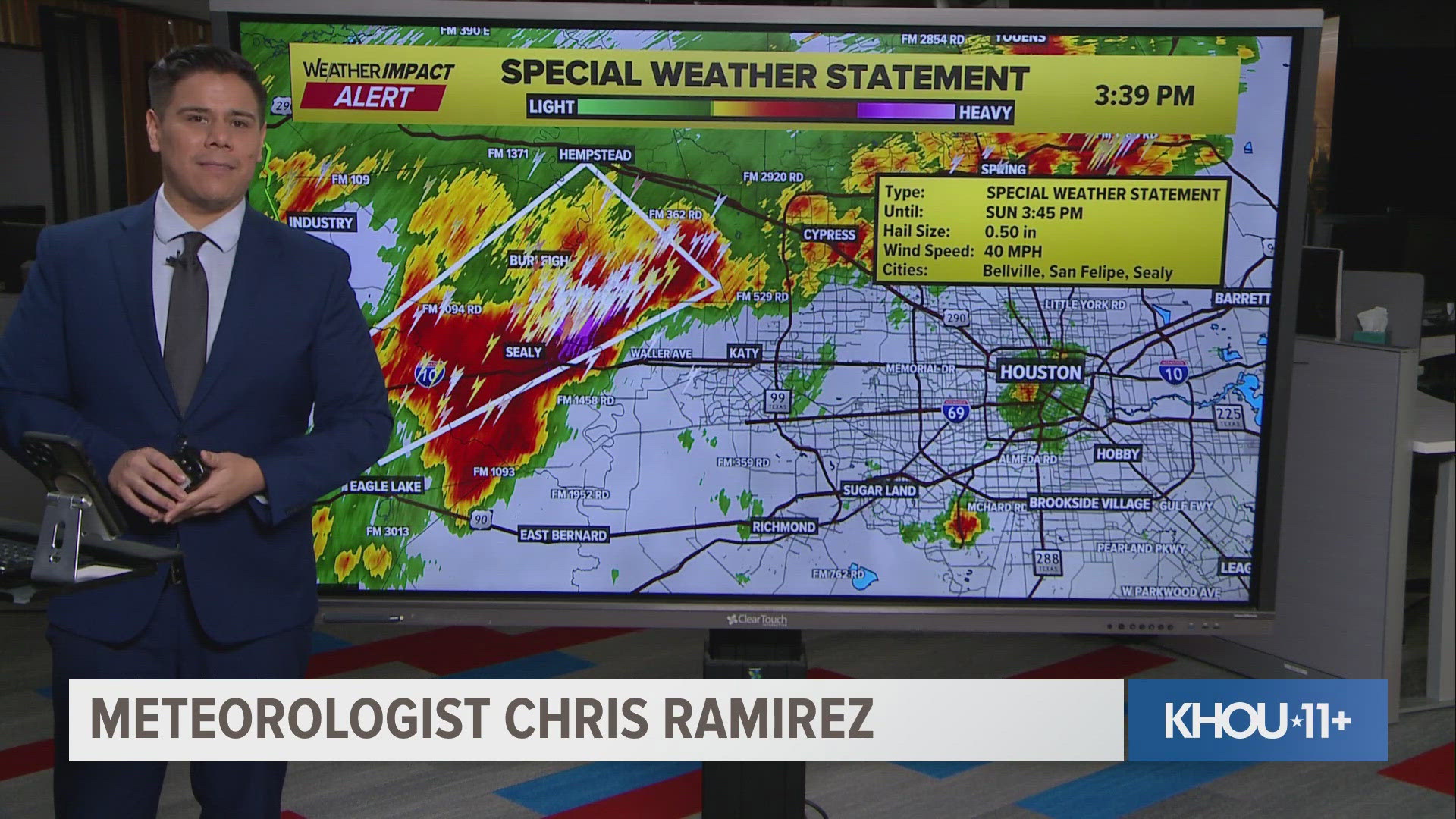 Houston weather update: Strong storms moving north and west of the area ...