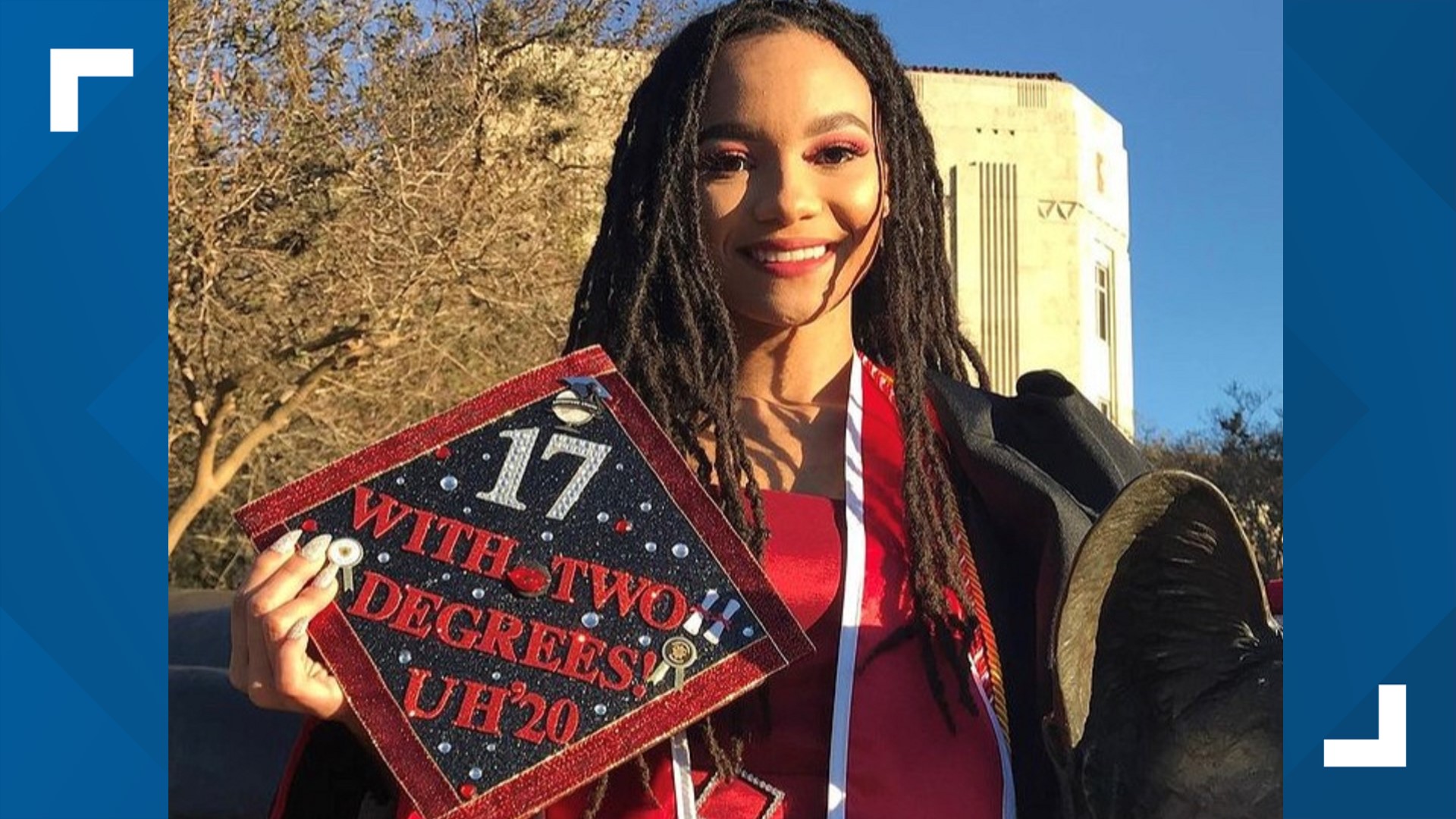 Salenah Cartier, 17, youngest 2020 University of Houston graduate ...