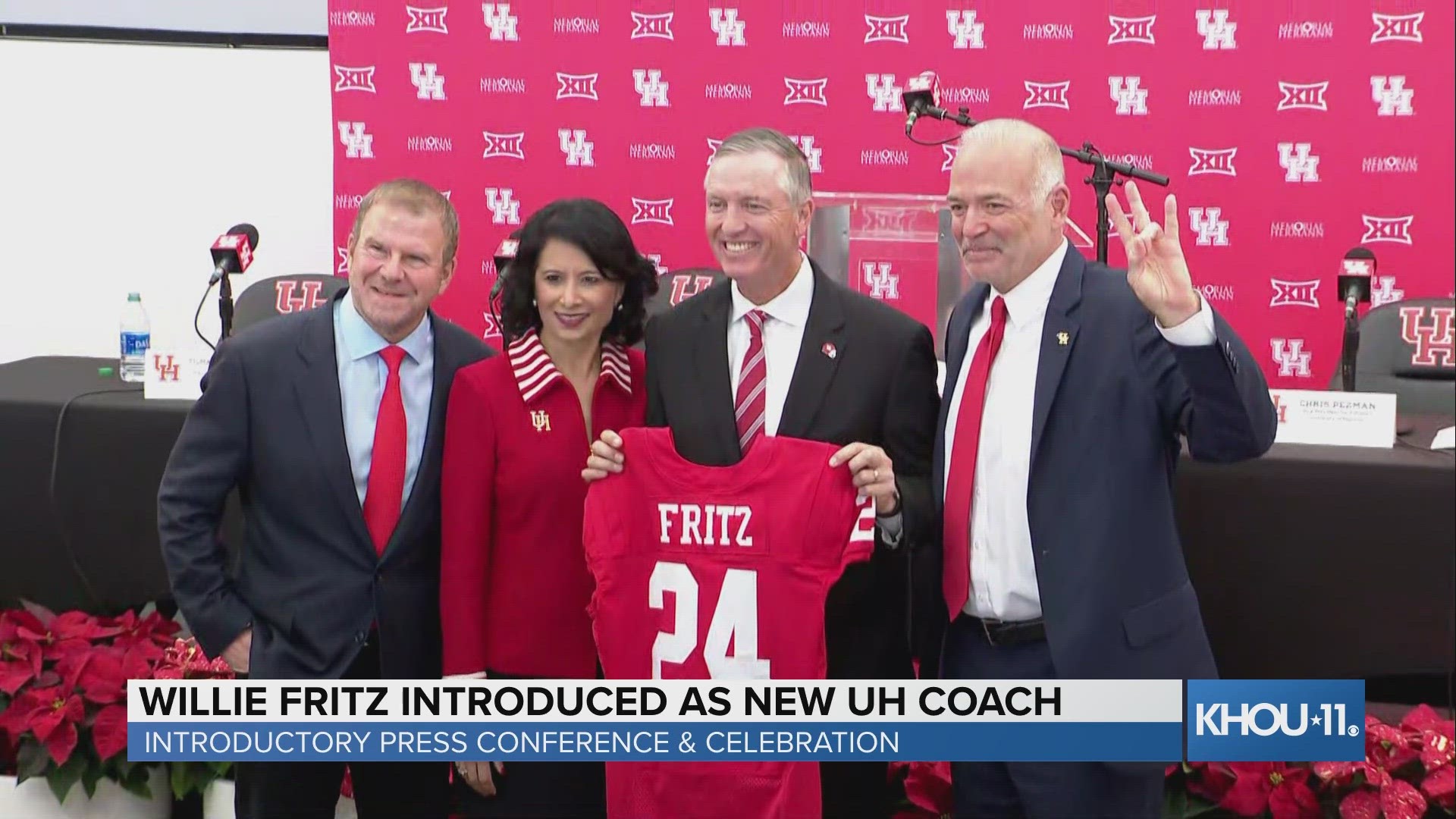 Willie Fritz introduced as new Houston Cougars head football coach ...