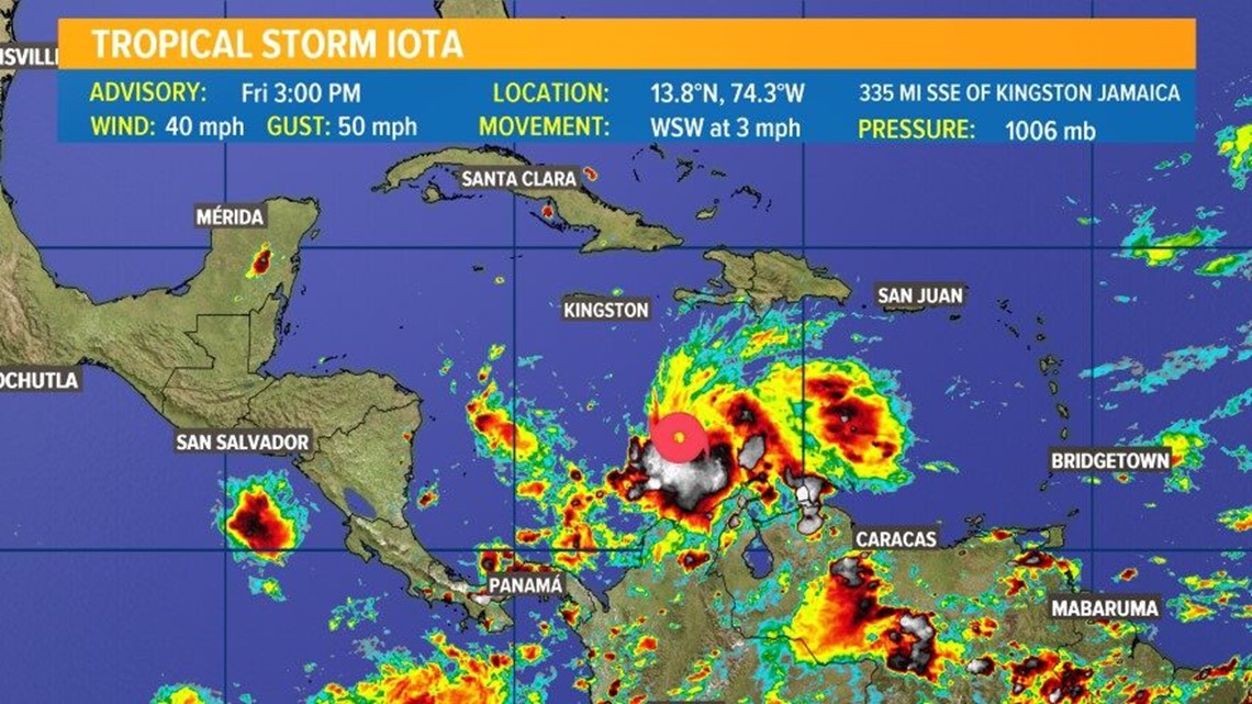 Tropical Storm Iota forecast track and models | khou.com