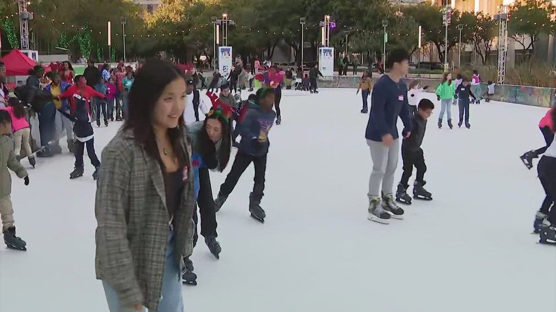 Free ice-skating party in downtown Houston | khou.com
