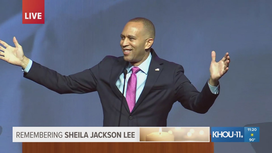 House Minority Leader Hakeem Jeffries pays tribute to Rep. Sheila ...