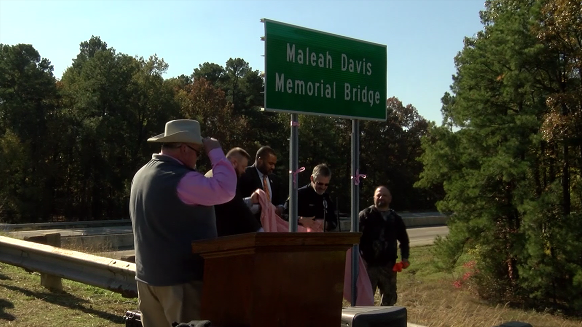 Maleah Davis Memorial Bridge named in Arkansas | khou.com