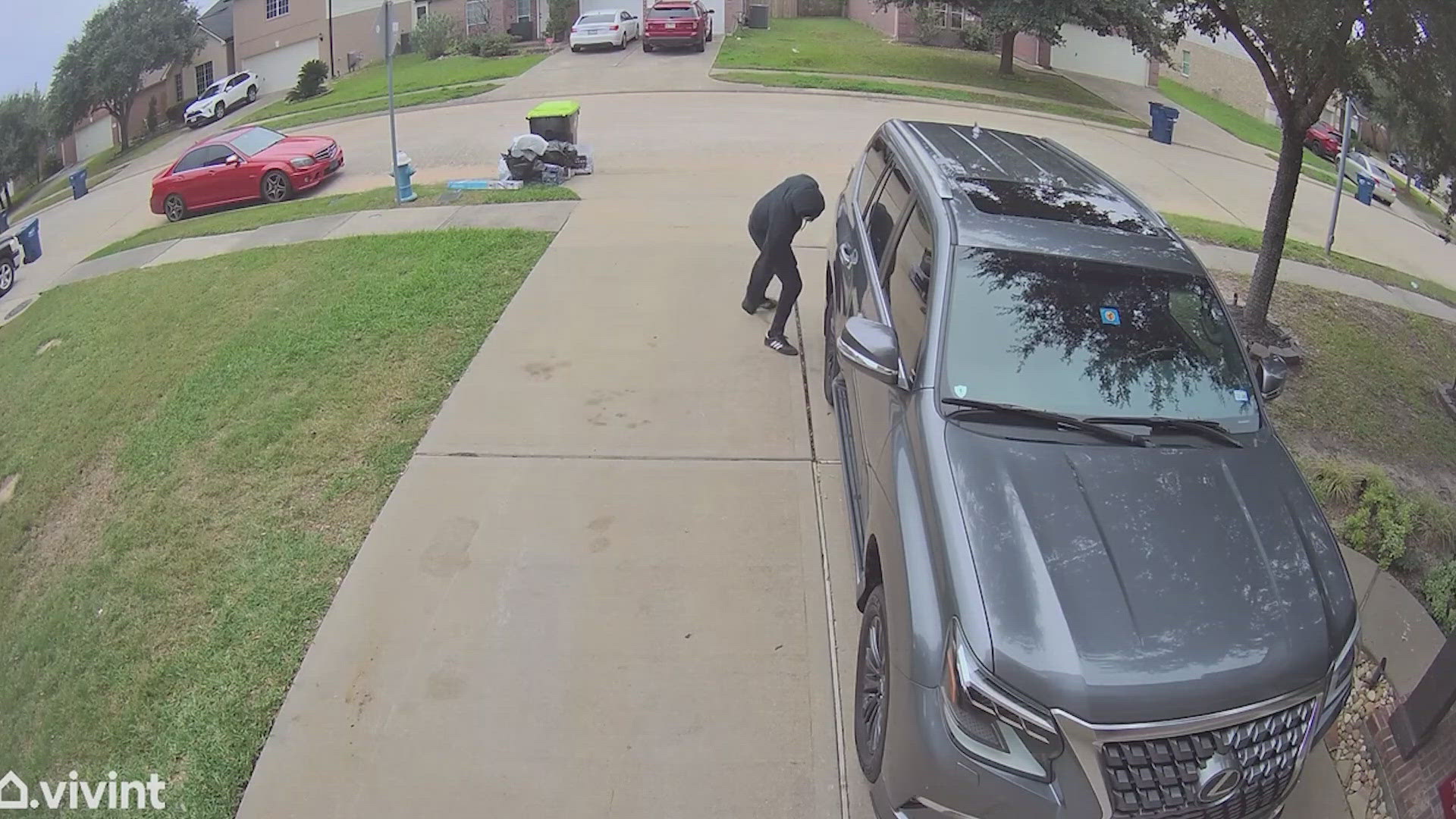 Katy tire slashing: Video captures person damaging multiple tires ...