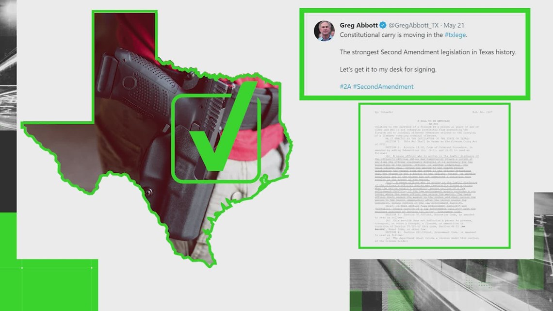 VERIFY: Yes, Gov. Abbott said he plans to sign new gun legislation into ...