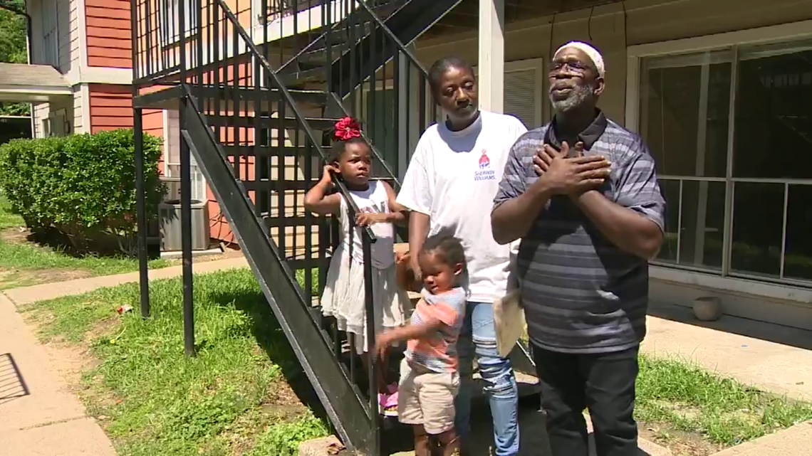 Neighbors help family after 3-year-old bystander shot | khou.com