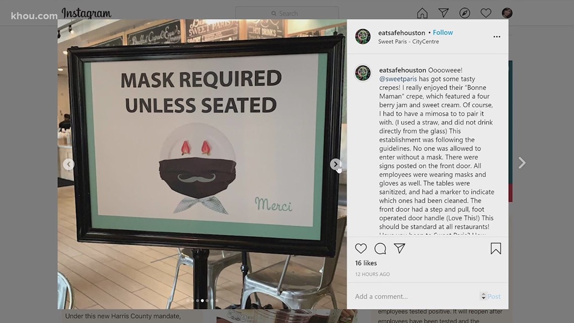 Eat Safe Houston account for restaurants following CDC guidelines ...
