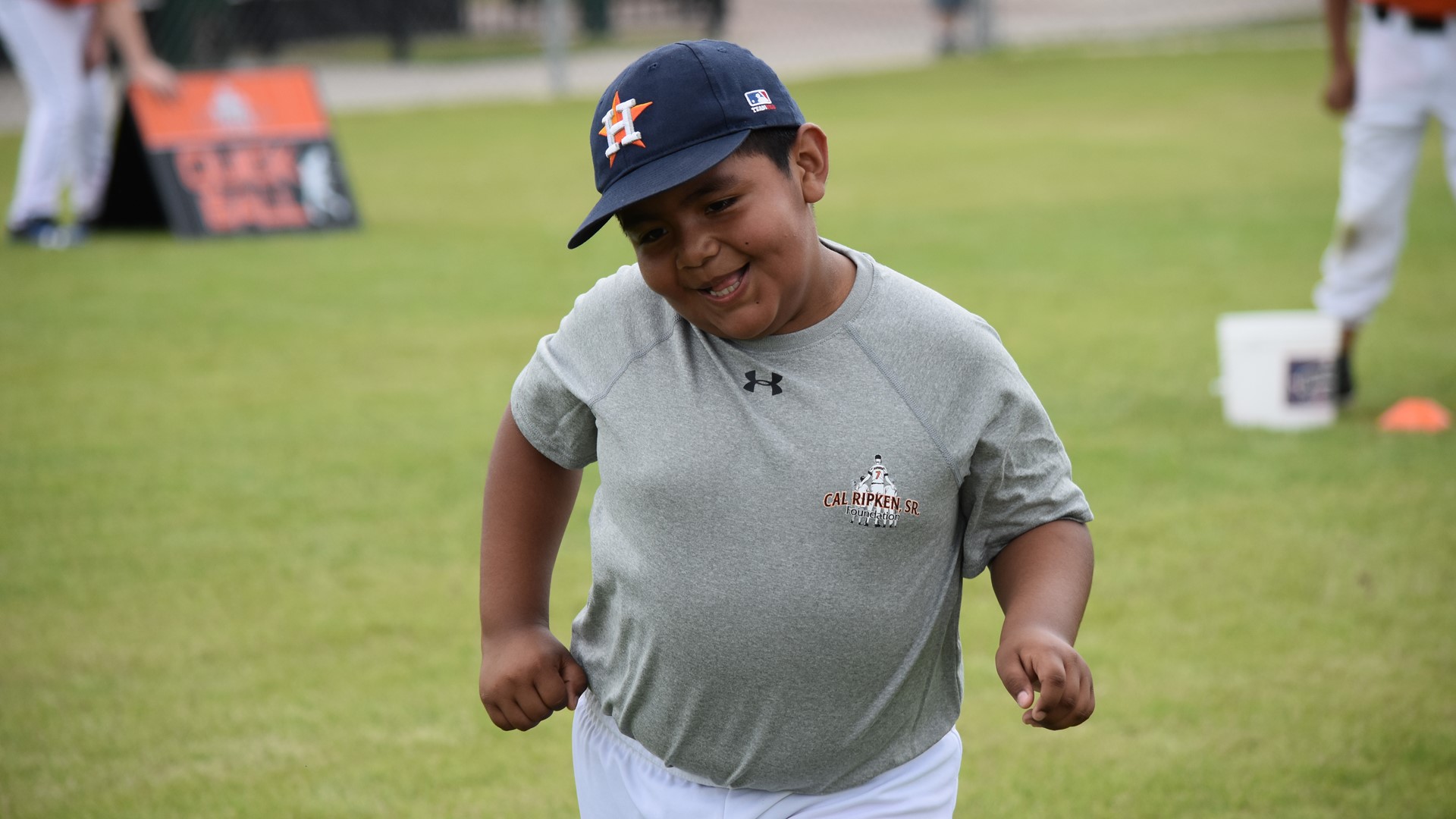 Photos: George Springer plays ball with kids at new ballpark | khou.com