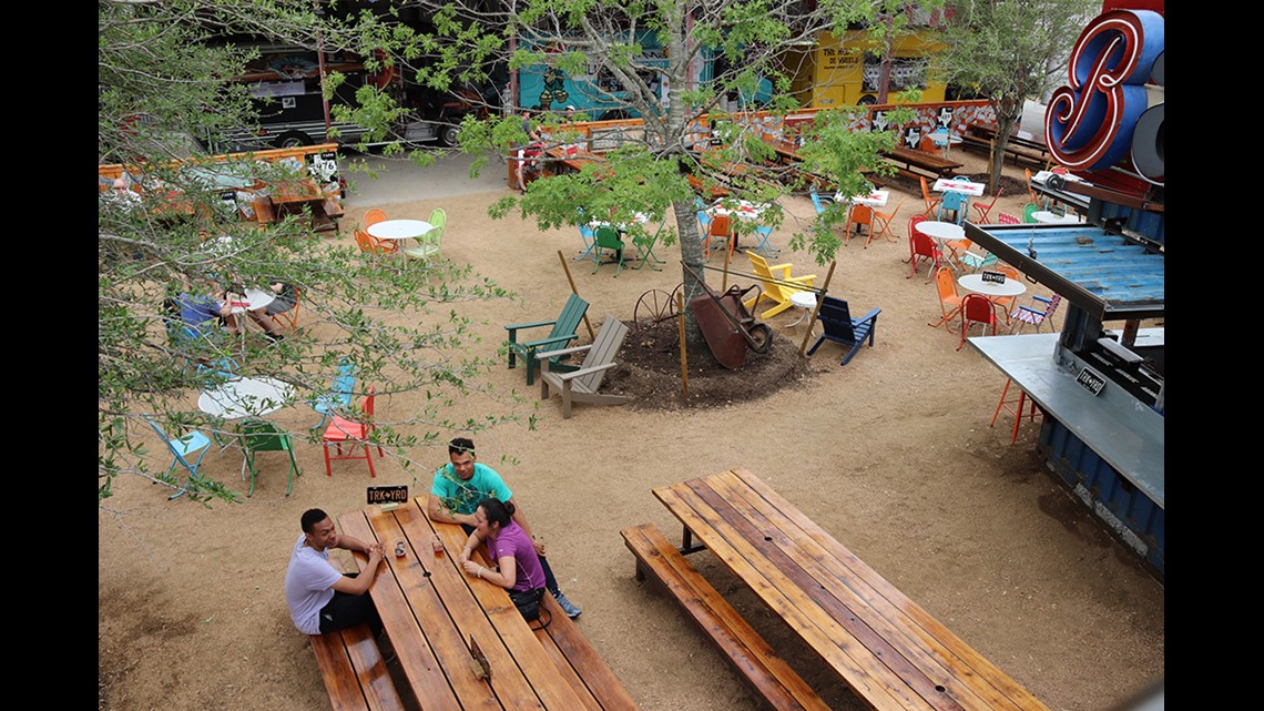 Fun, funky Truck Yard opens near downtown | khou.com