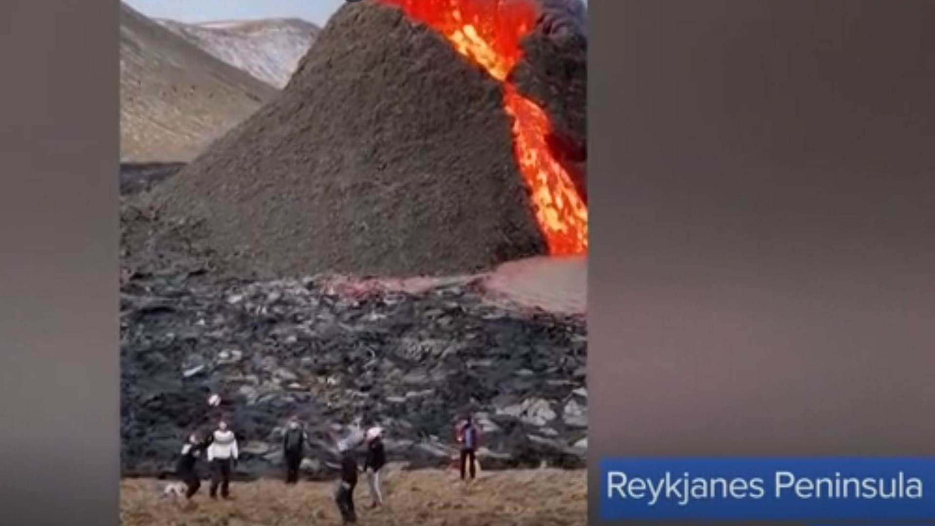 They are playing a Volleyball game next to erupting volcano | khou.com