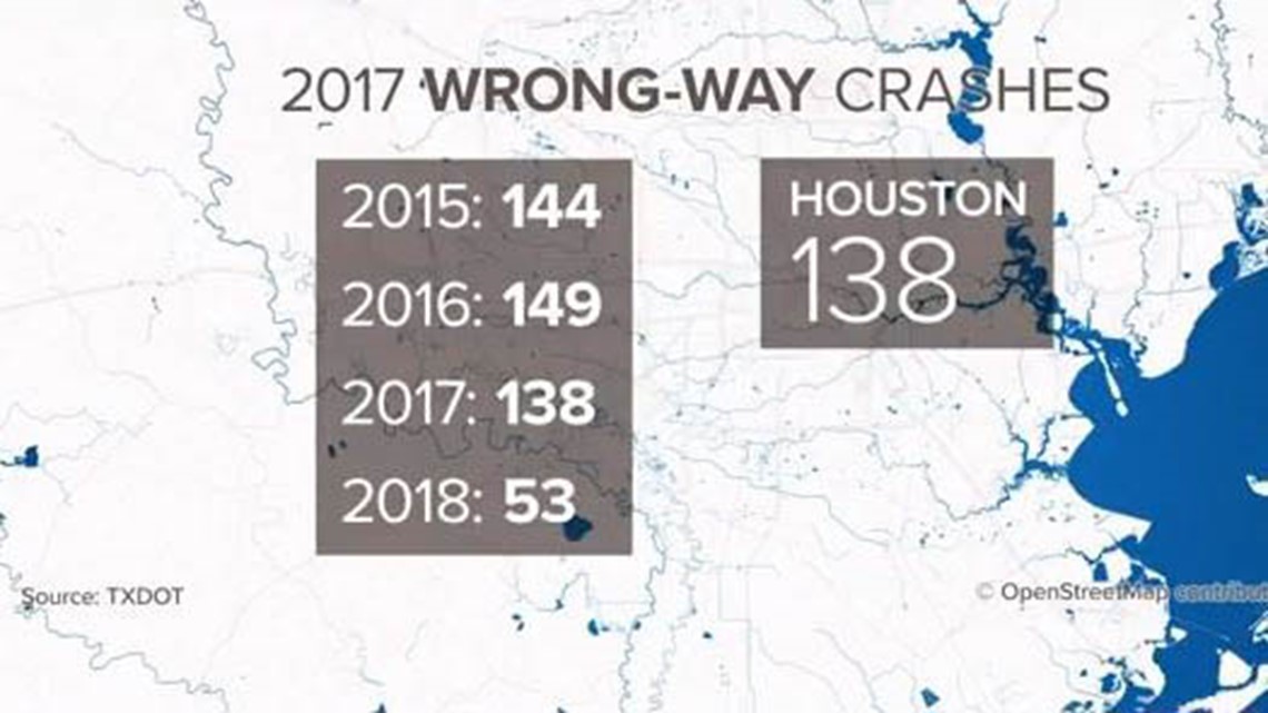 TxDOT: Houston has most wrong-way crashes among big cities in Texas ...