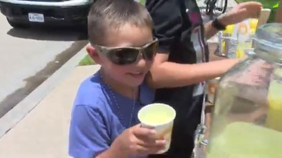 Siblings sell lemonade for childhood cancer cure in honor of brother ...