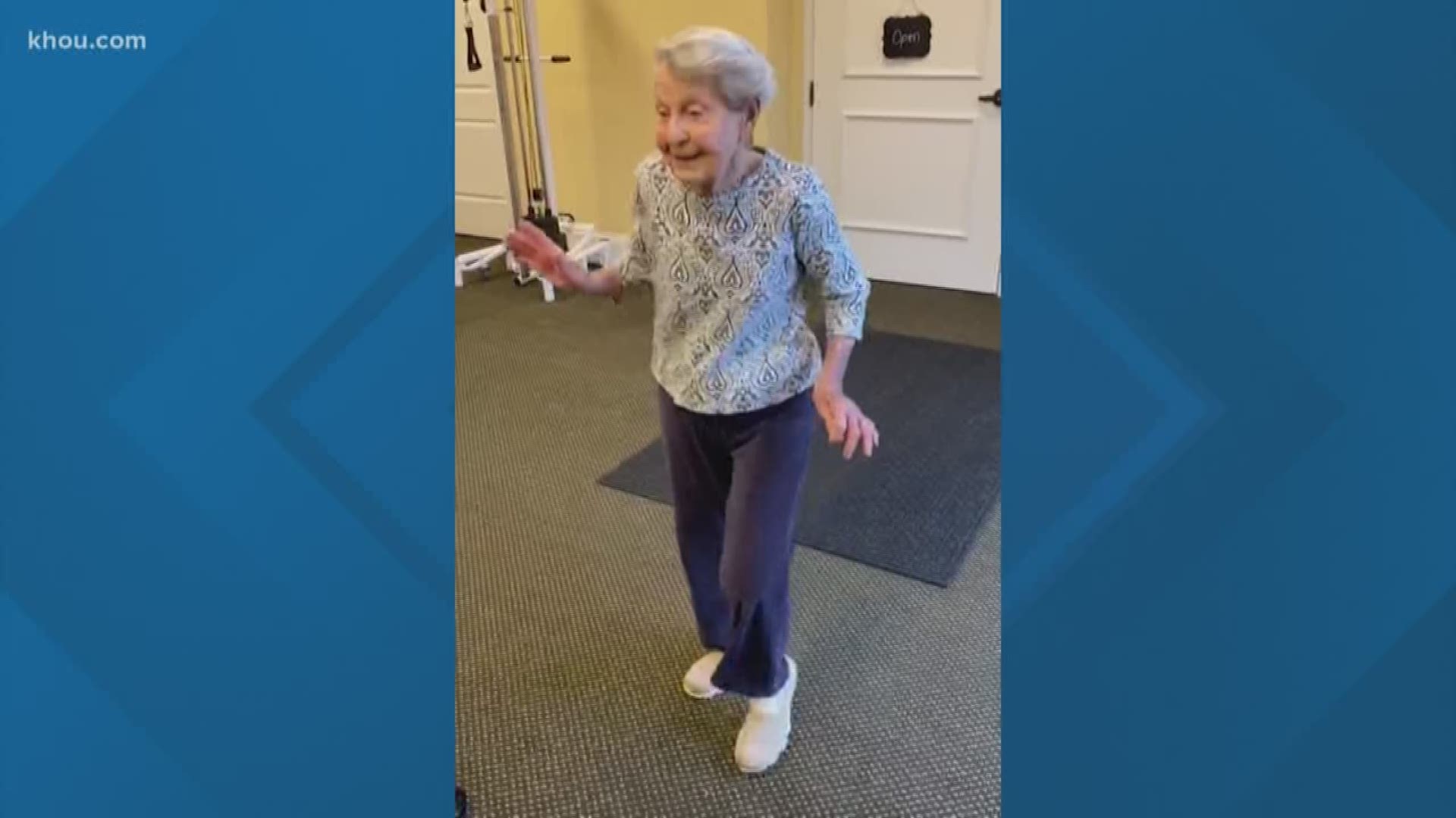 91-year-old dances after therapy | khou.com