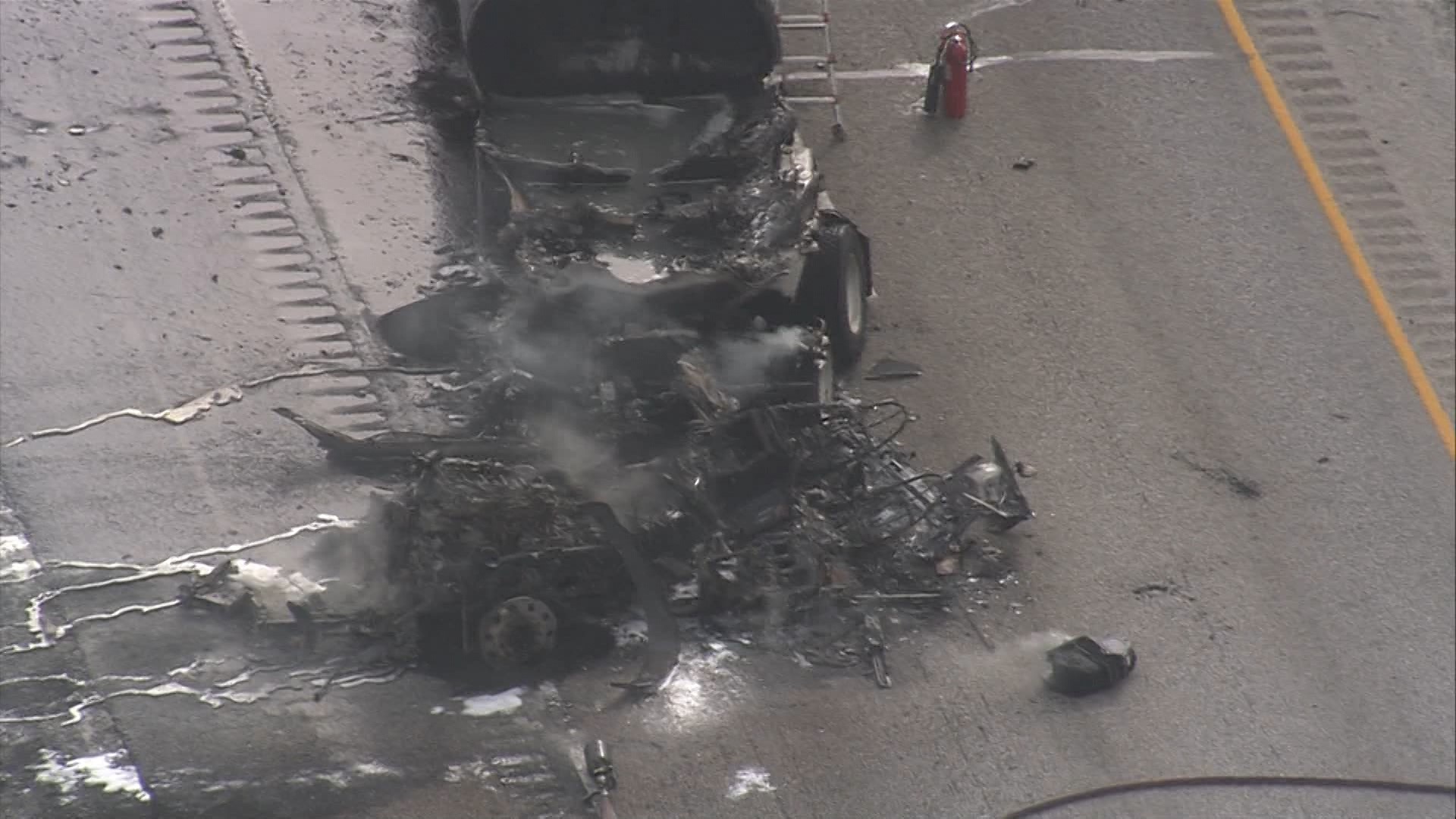 Fiery truck crash causes gridlock in Wharton County | khou.com