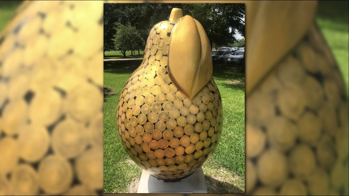 Pear-fect art for Pearland: Pear-shaped sculptures add artistic flair ...