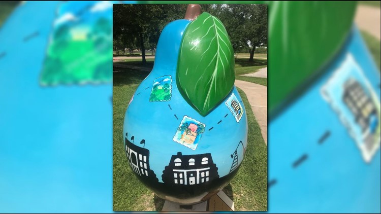 Pear-fect art for Pearland: Pear-shaped sculptures add artistic flair ...