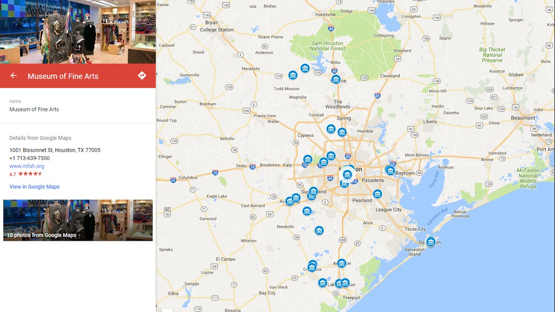 INTERACTIVE MAP: Museums in the Greater Houston area | khou.com