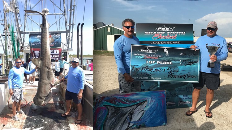 South Texas men reel in 12-foot nearly 700 pound Tiger Shark to win ...