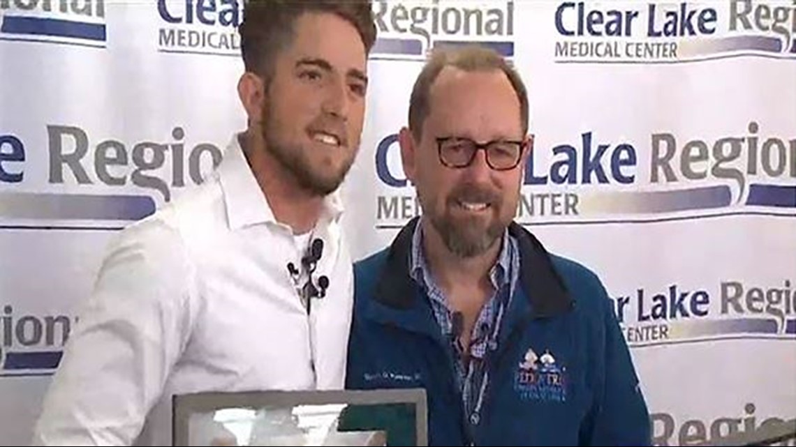 Doctor reunites with Harvey hero who helped get him to hospital for ...